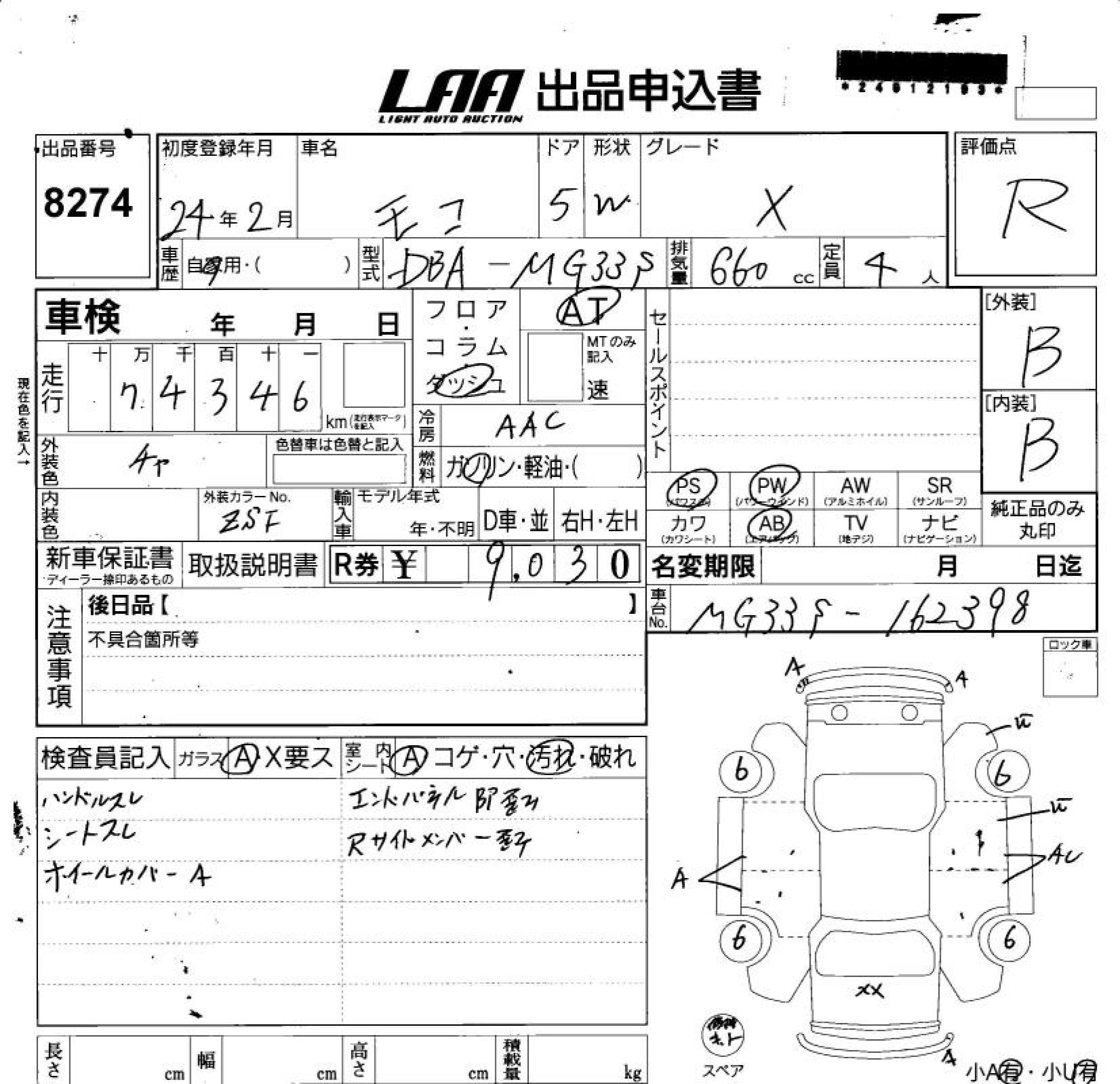2012 Nissan Moco | 660 cc Petrol | Unspecified | SAT Japan Auction