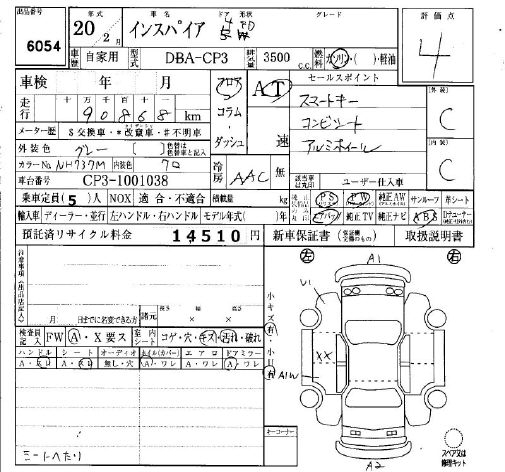 2008 Honda Inspire | 3500 cc Other | AT | SAT Japan Auction