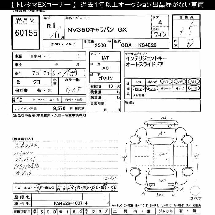 2019 Nissan Caravan Coach | 2500 cc Petrol | Unspecified | SAT Japan ...
