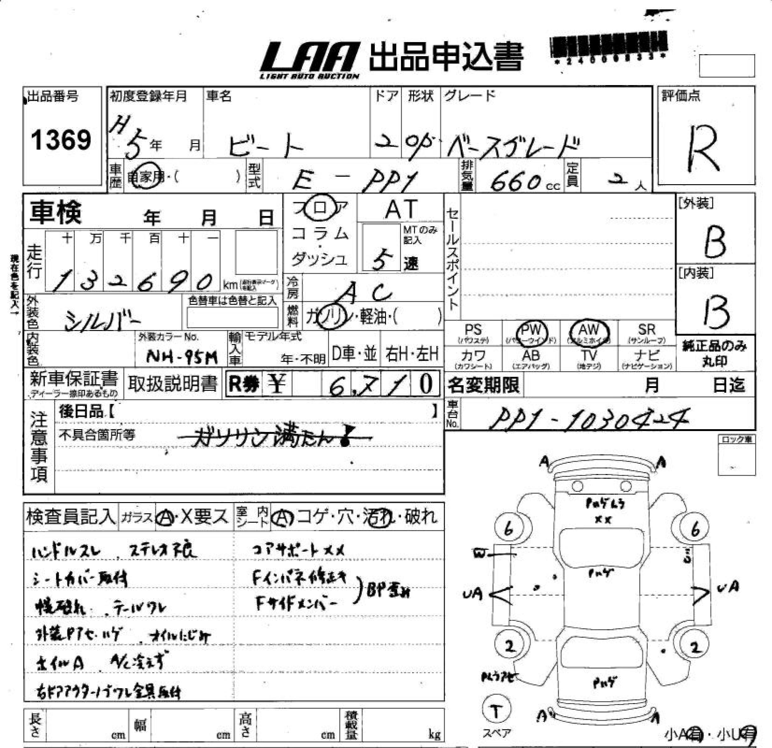 1993 Honda Beat | 660 cc Petrol | MT | SAT Japan Auction