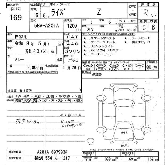2024 Toyota Raize | 1200 cc Petrol | AT | SAT Japan Auction