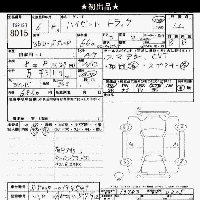 2024 Daihatsu Hijet Truck | 660 cc Petrol | AT | SAT Japan Auction