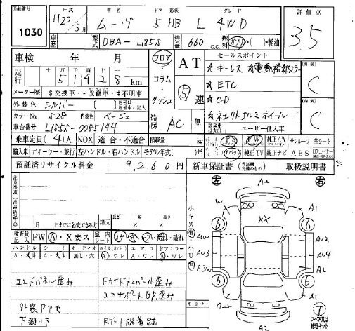 2010 Daihatsu Move | 660 cc Other | MT | SAT Japan Auction