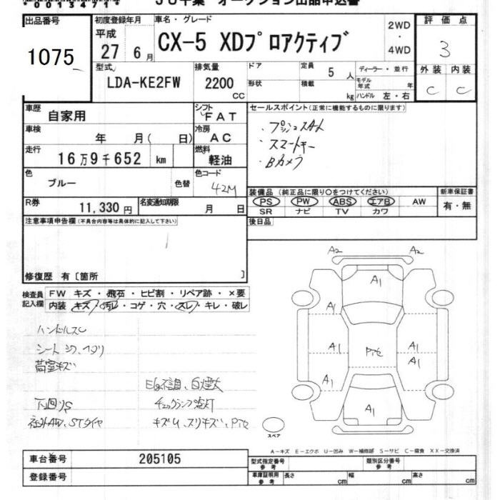 2015 Mazda Cx-5 | 2200 cc Diesel | AT | SAT Japan Auction