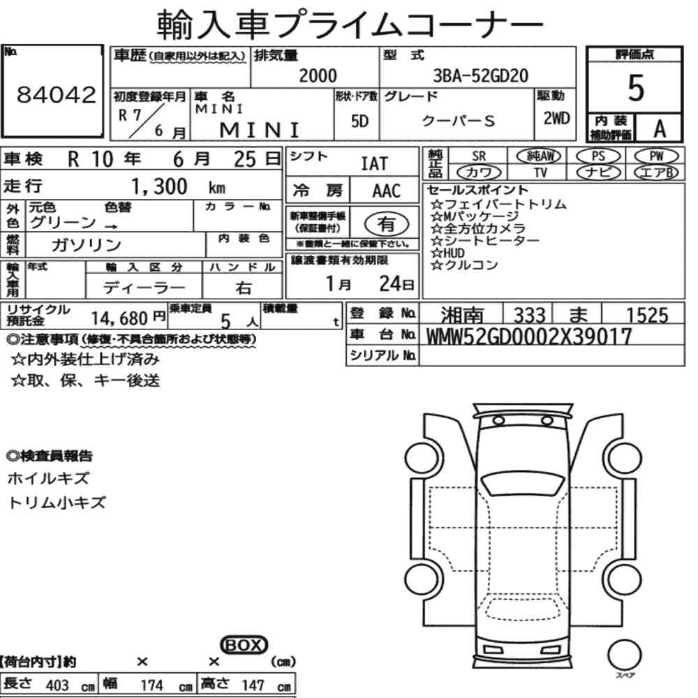 2025 Mini Mini Others | 2000 cc Other | Unspecified | SAT Japan Auction