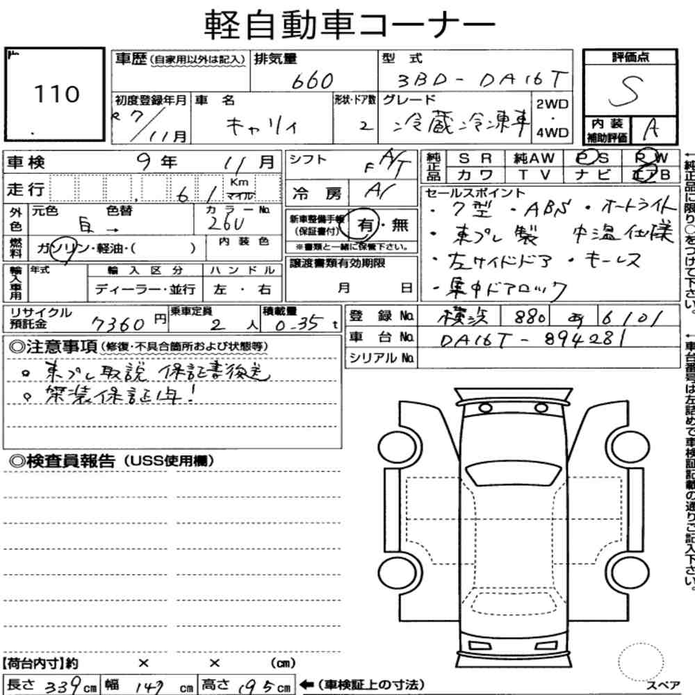 2025 Suzuki Carry Truck | 660 cc Other | AT | SAT Japan Auction