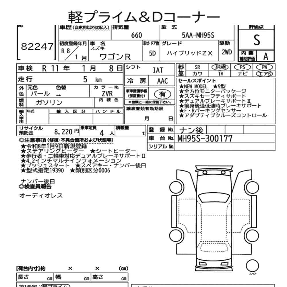 2026 Suzuki Wagon R | 660 cc Other | Unspecified | SAT Japan Auction