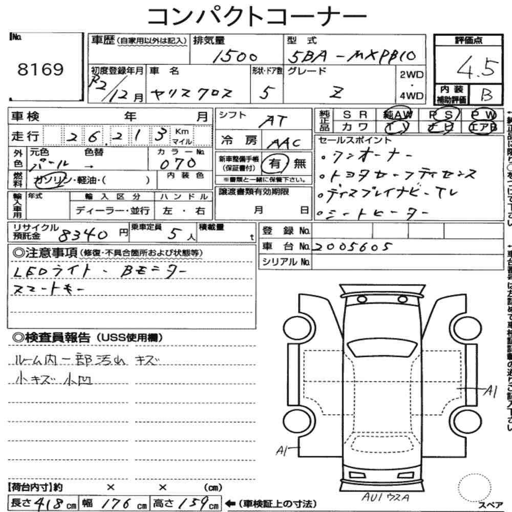 2020 Toyota Yaris Cross | 1500 cc Other | AT | SAT Japan Auction